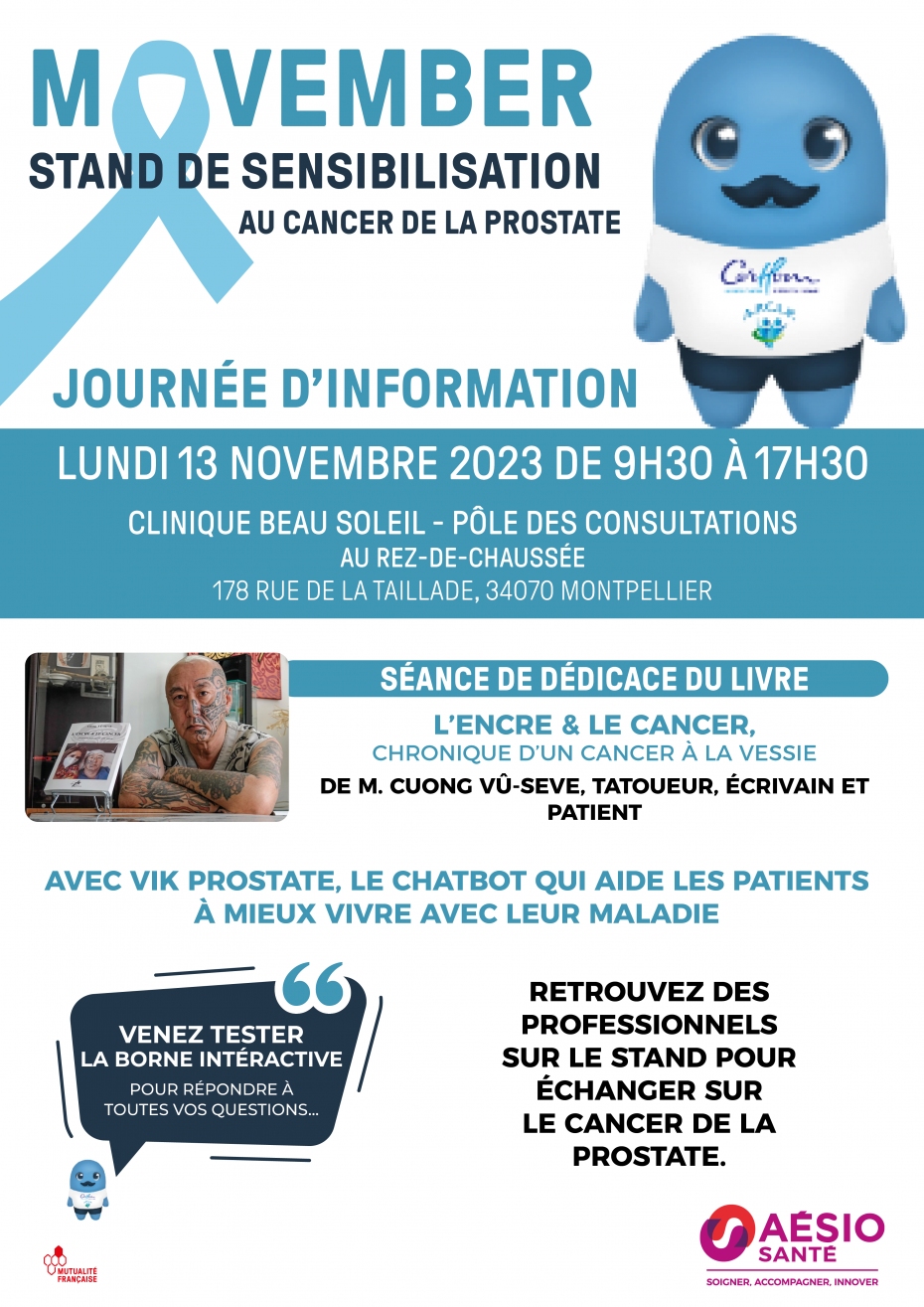 Movember : Journée de sensibilisation aux cancers masculins | AÉSIO Santé